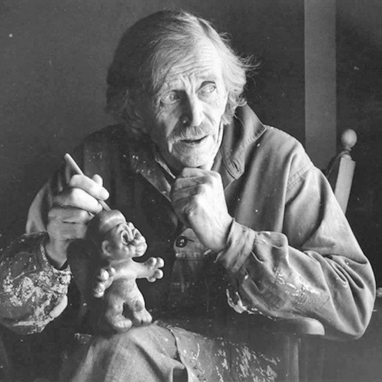 Swedish Pottery Troll Figurine. Scandinavian Good Luck DAM | Etsy