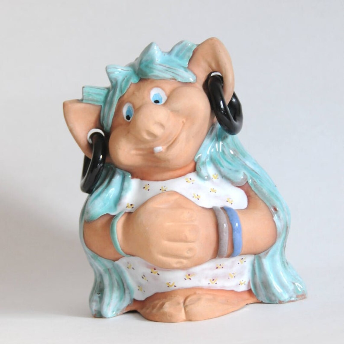 Swedish Pottery Troll Figurine. Scandinavian Good Luck DAM | Etsy