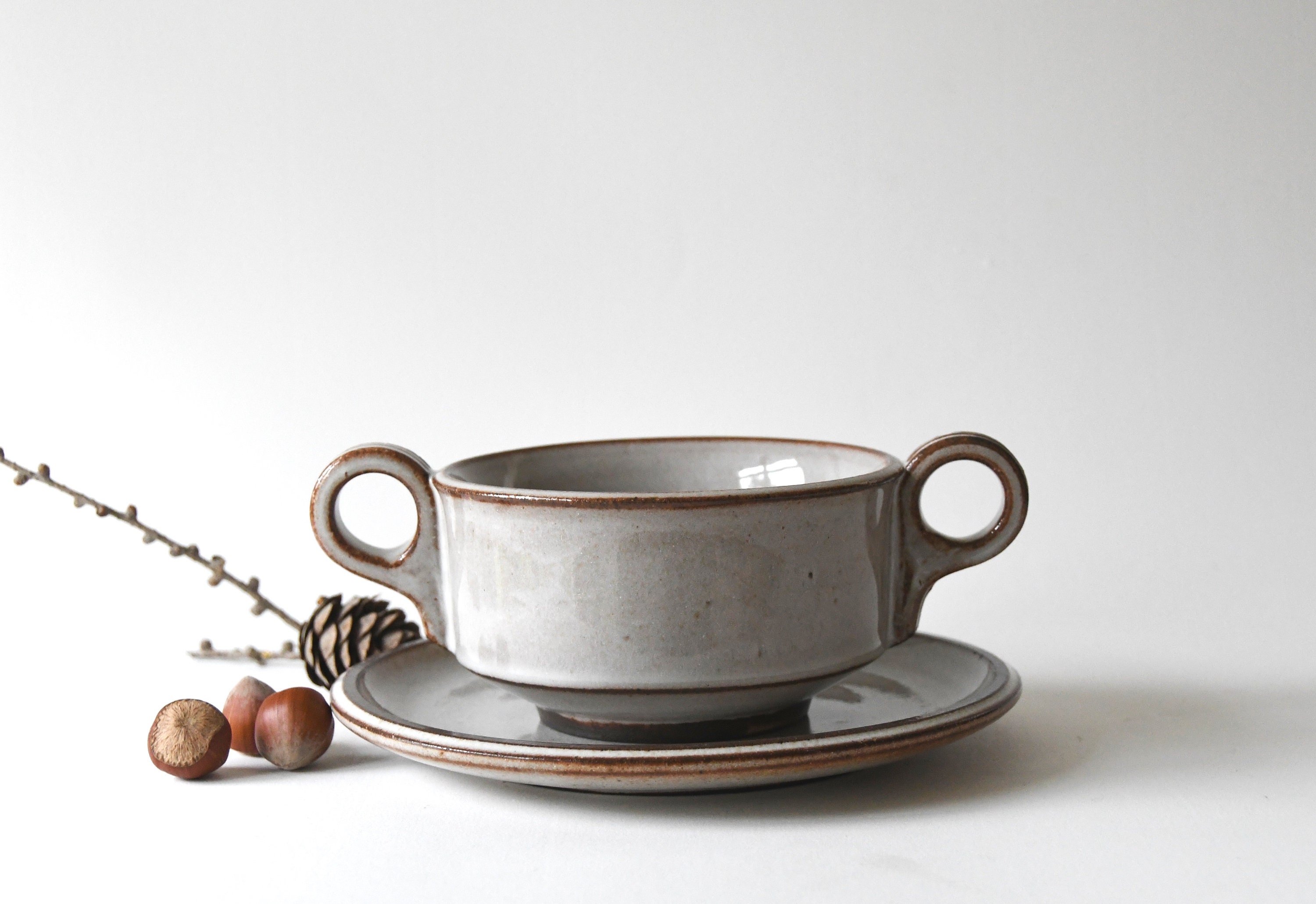 Danish Modern Soup cup and saucer. STOGO Design by Herluf | Etsy