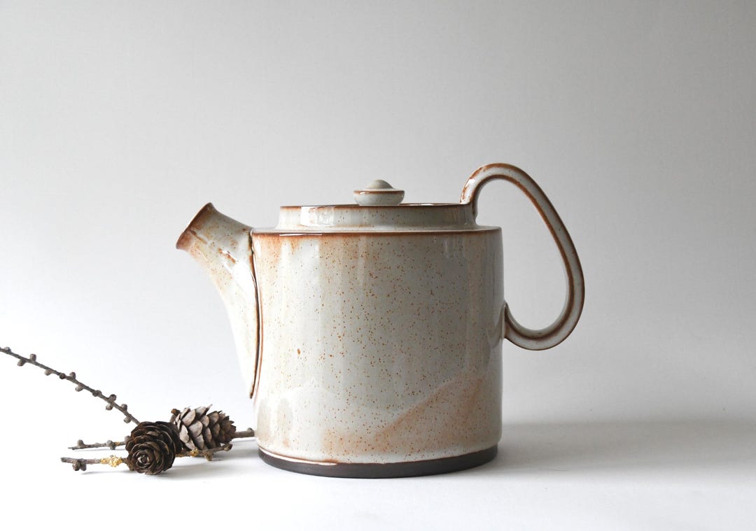 Scandinavian Teapot. Danish Modern Design. Rustic Stoneware. STOGO ...