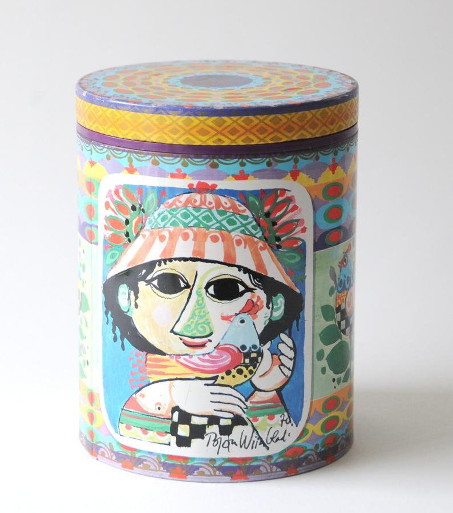 Bjørn Wiinblad IRMA Coffee Tin, Danish Mid-century Modern Collectible ...