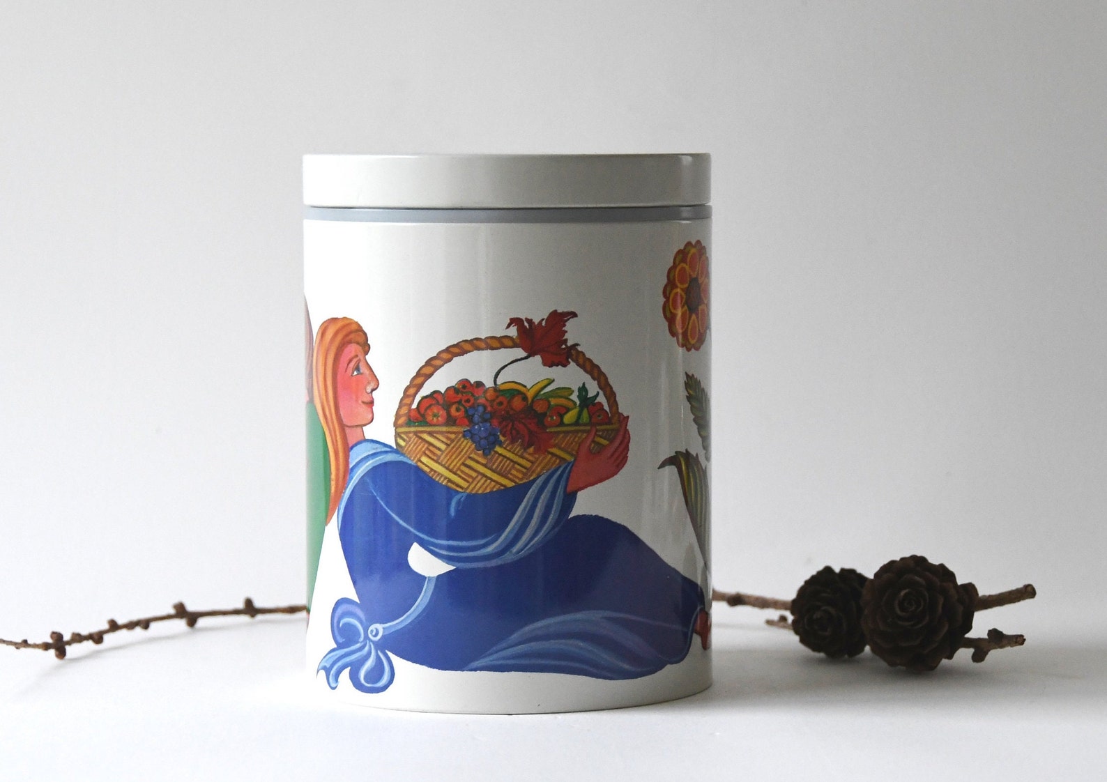 Danish IRMA Tin. Henry Heerup 1976. Modern Coffee Tin. Metal Canister ...
