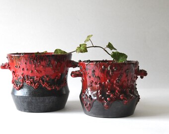 Modernist Planter. German Pottery. Small Retro Plant Pot. Vintage ...