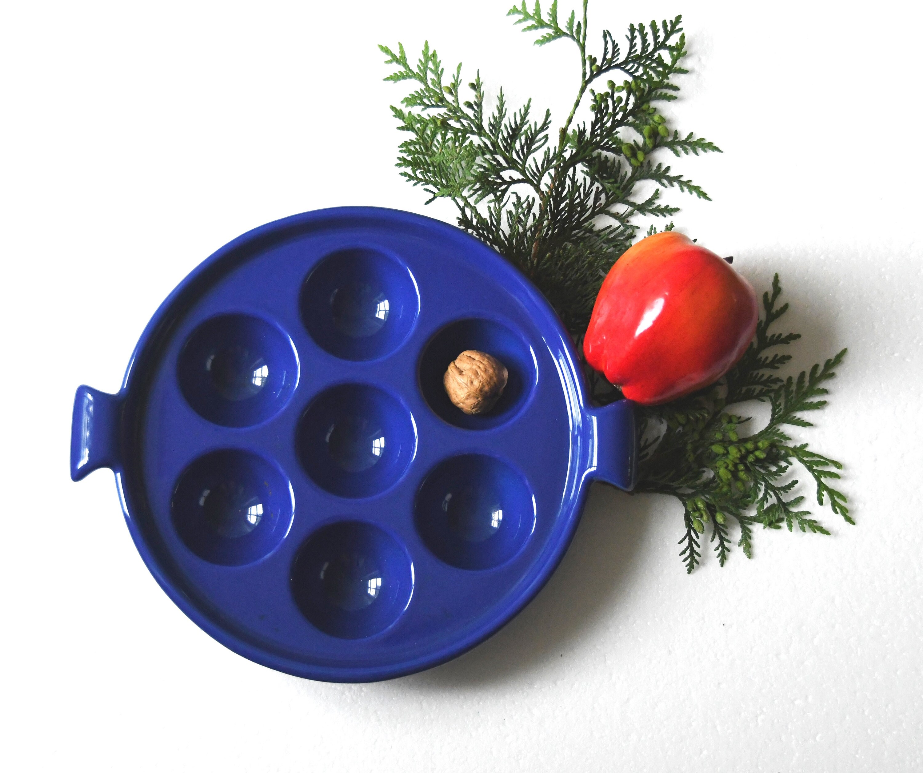 Copco Pan for Danish Appleballs / Ebleskiver, Cast Iron With Enamel ...