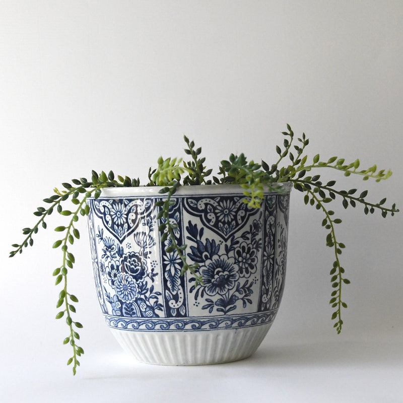 Delft Blue Planter - Etsy