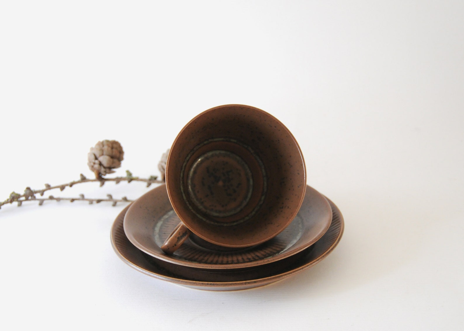 Knabstrup Denmark Tea Trio. Noddebo Cup Saucer and Plate. - Etsy