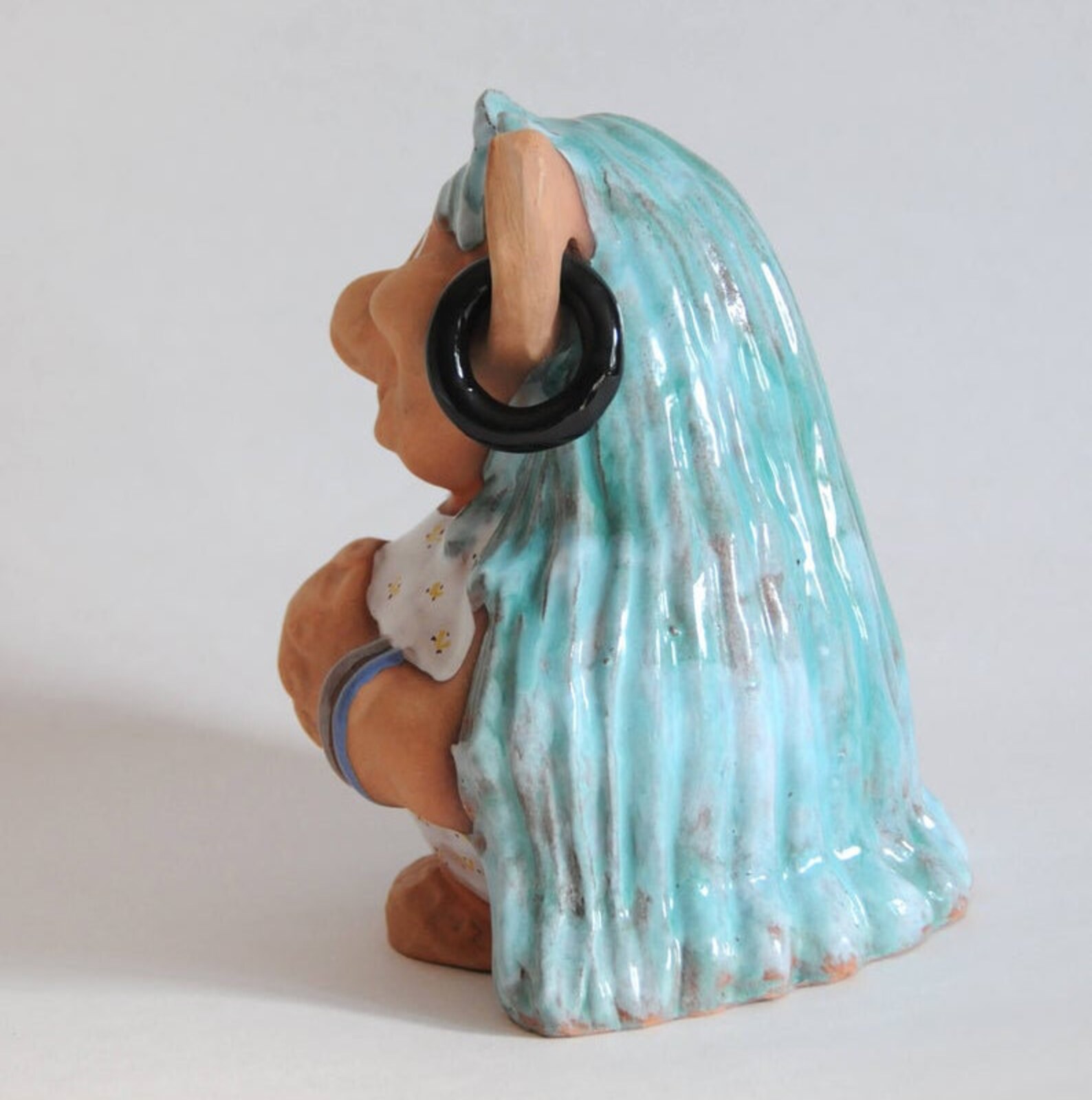 Swedish Pottery Troll Figurine. Scandinavian Good Luck DAM - Etsy