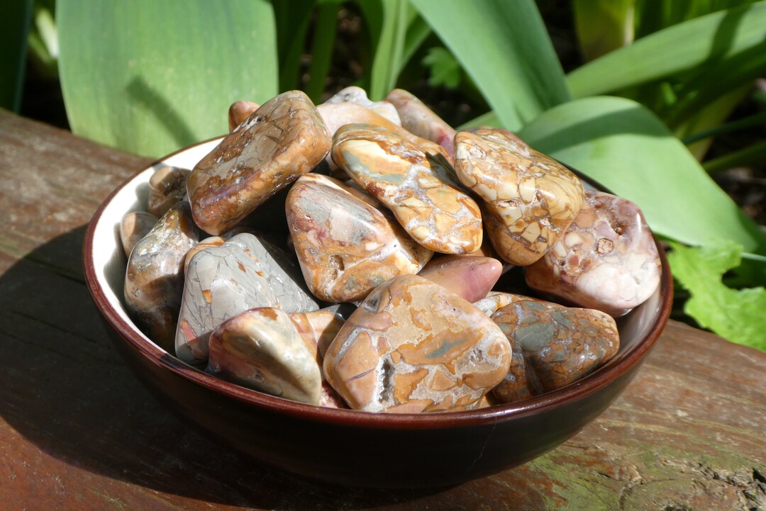 Ibis Jasper Tumbled Stones, Ibis Jasper Crystal, Polished Ibis Jasper ...
