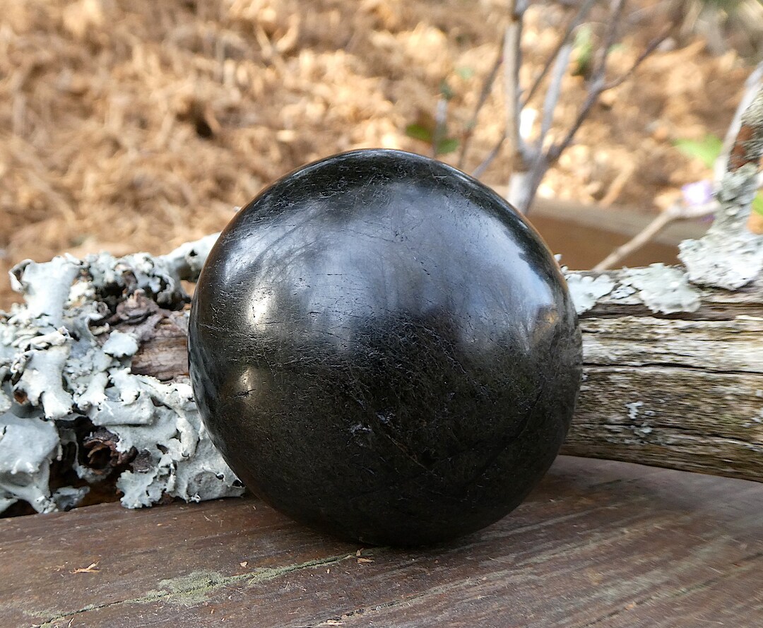Black Tourmaline Palm Stone, Black Tourmaline Pocket Stone, Black Stone ...