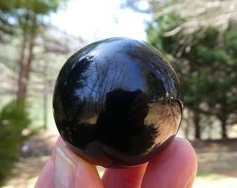 Black Obsidian Ball | Etsy