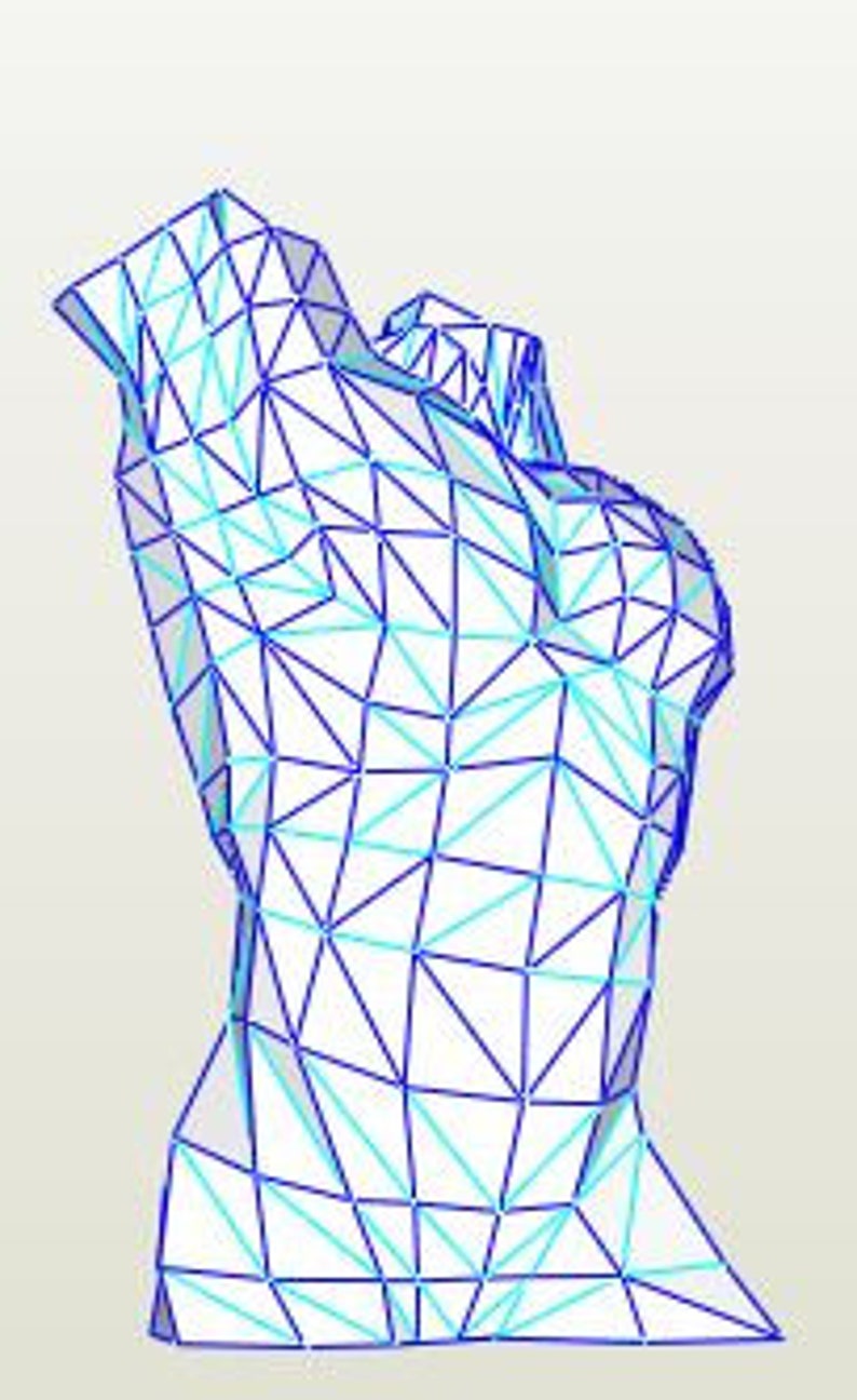 Man Body in Papercraft - Etsy