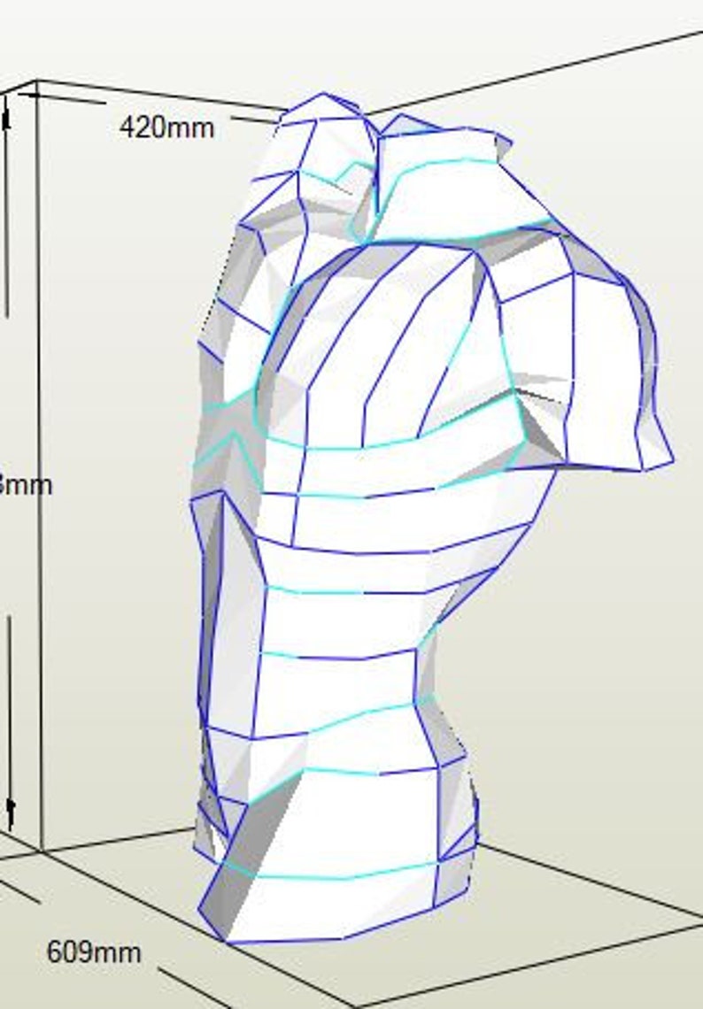 Man Body in Papercraft - Etsy