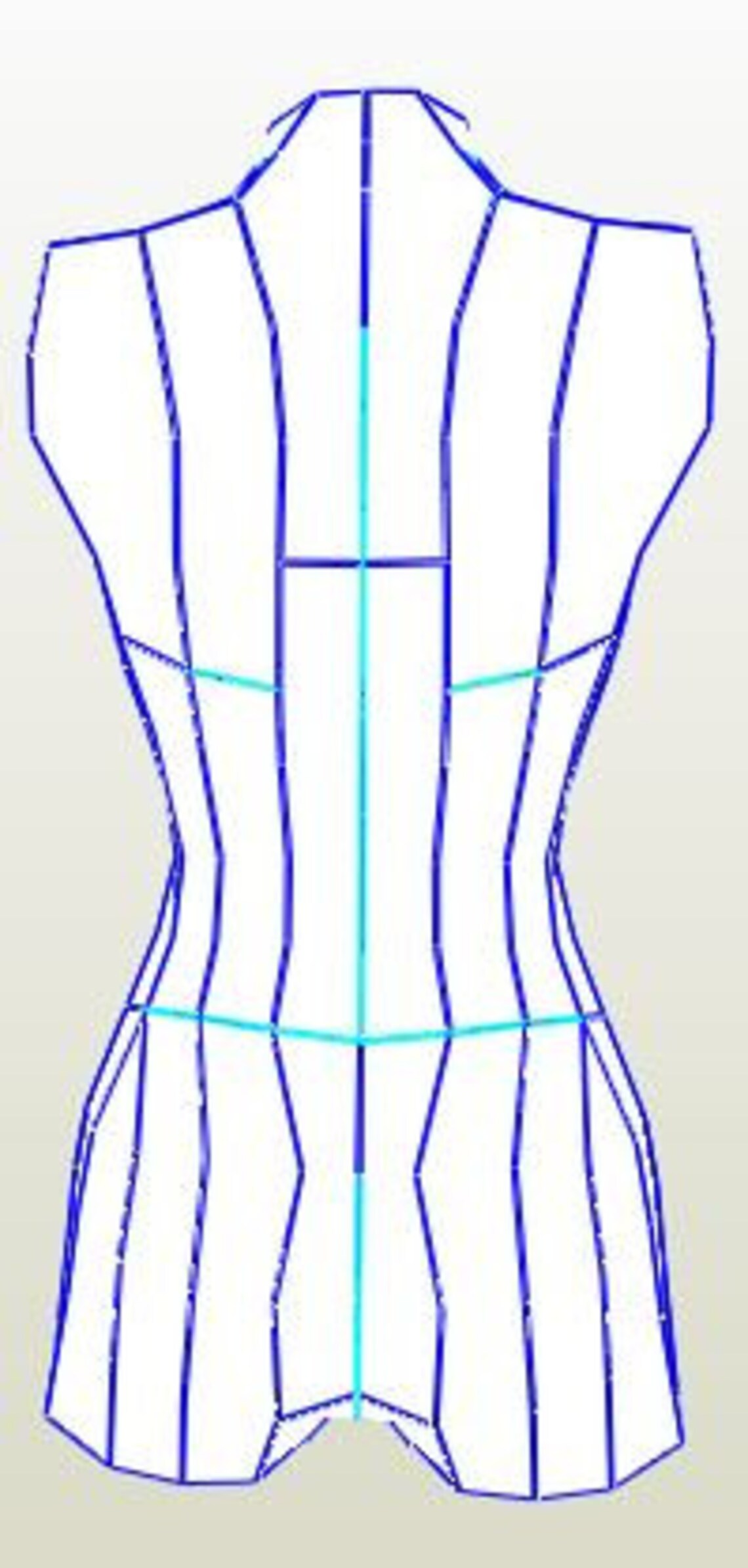 Woman Body in Papercraft 2 - Etsy