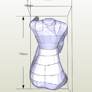 Woman Body in Papercraft 3 - Etsy