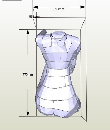 Woman Body in Papercraft 3 - Etsy