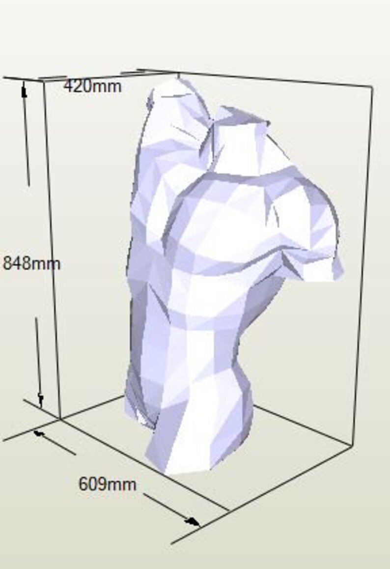 Man Body in Papercraft - Etsy