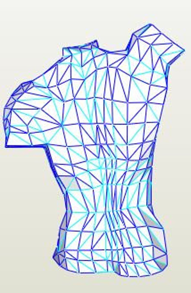 Man Body in Papercraft - Etsy