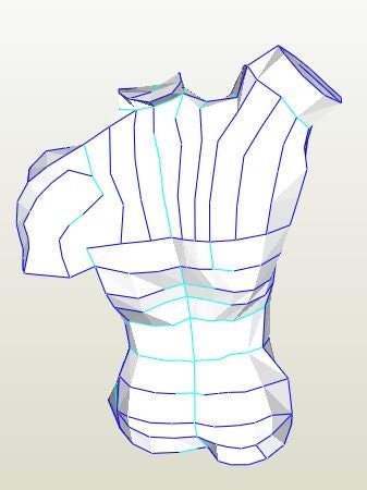 Man Body in Papercraft - Etsy