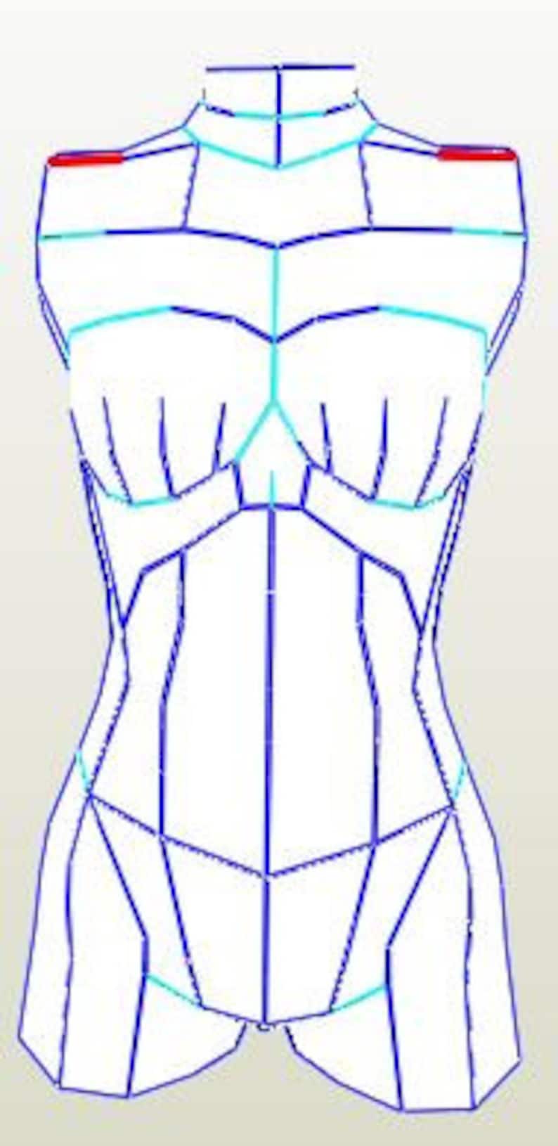 Woman Body in Papercraft 2 - Etsy