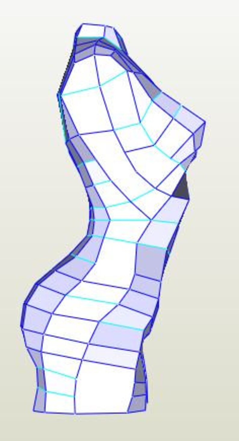 Woman Body in Papercraft - Etsy