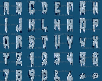 how to draw ice letters