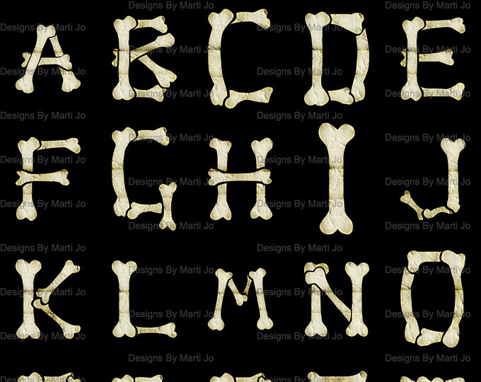 Bone Font SVG, PNG, DXF - Etsy Canada