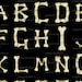 Bone Letters PNG Clipart Printable Bone Alphabet Instant | Etsy