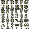 Camo Letters PNG Dark Green Printable Military Alphabet, Numbers ...