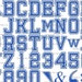 Blue Varsity Letters Digital Clipart | Printable Varsity Alphabet ...