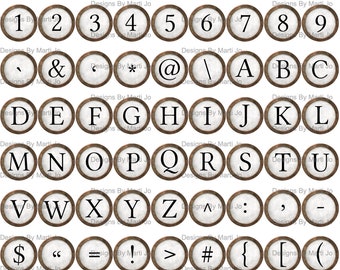 typewriter key vector