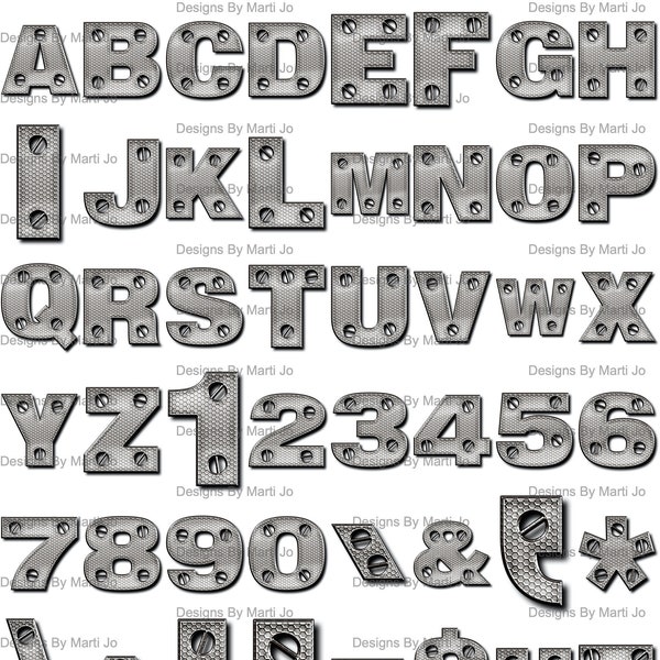 Diamond Plate Letters - Etsy