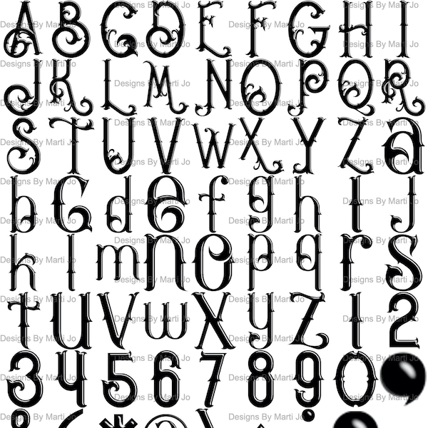 Ornate Alphabet - Etsy