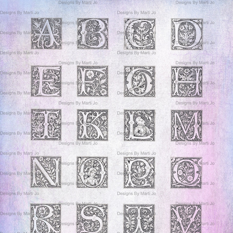 Ornate Alphabet - Etsy