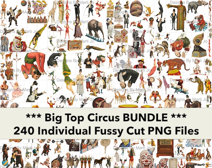 Victorian Circus Stickers Pack Laptop Stickers Kindle Stickers Vintage ...