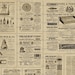 Vintage Ads Overlays | 15 Vintage Stationary Advertisements Transparent ...
