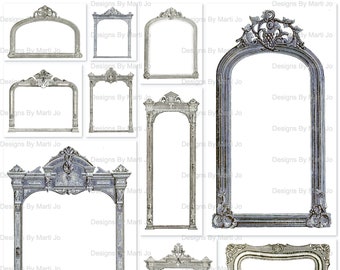 Digital Frame Vintage Photo Frame Frame Clip Art Vintage - Etsy