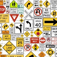Traffic Signs SVG Bundle, Road Safety Graphics (50 Files) Instant ...