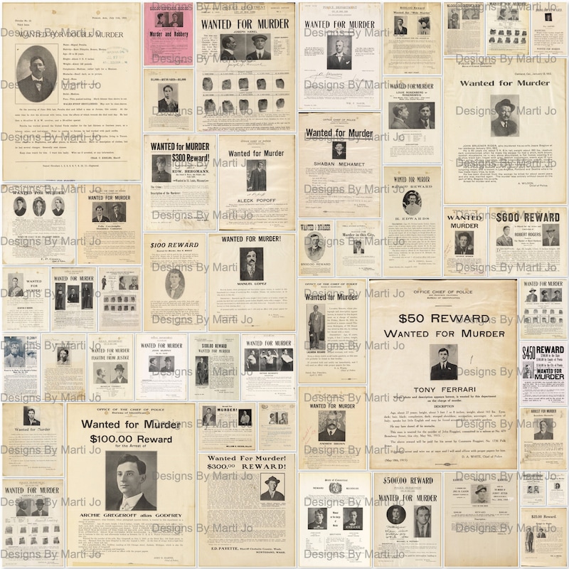 Fbi Most Wanted Posters - Etsy