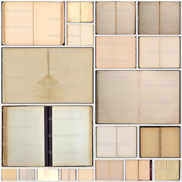 Vintage Book Paper - Etsy