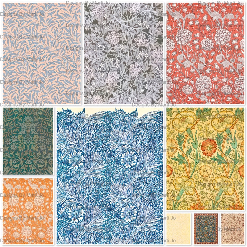 William Morris Wallpaper - Etsy