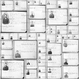 Vintage Mugshot Crime Book 50 Criminal Record Jpgs Includes Colorized ...