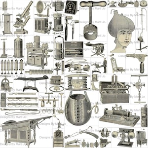 operating room instruments drawing
