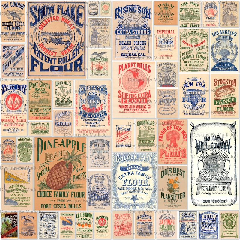 Vintage Flour Svg - Etsy