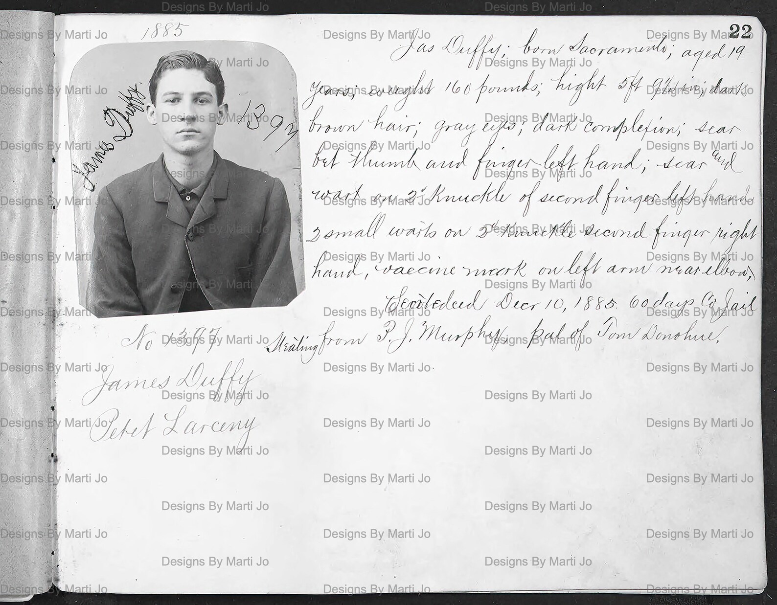 Vintage Mugshot Crime Book | 50 Criminal Record Jpgs | Includes ...