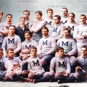 Colorized Vintage Football Team Photos | 15 Printable Vintage Sports ...
