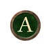 Gold and Green Vintage Typewriter Keycaps | Printable Bottle Cap ...