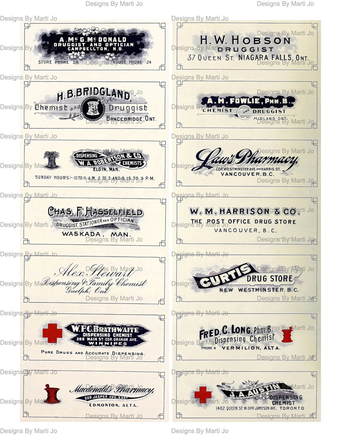 Vintage Pharmacy Labels 28 Printable Vintage Druggist Labels - Etsy