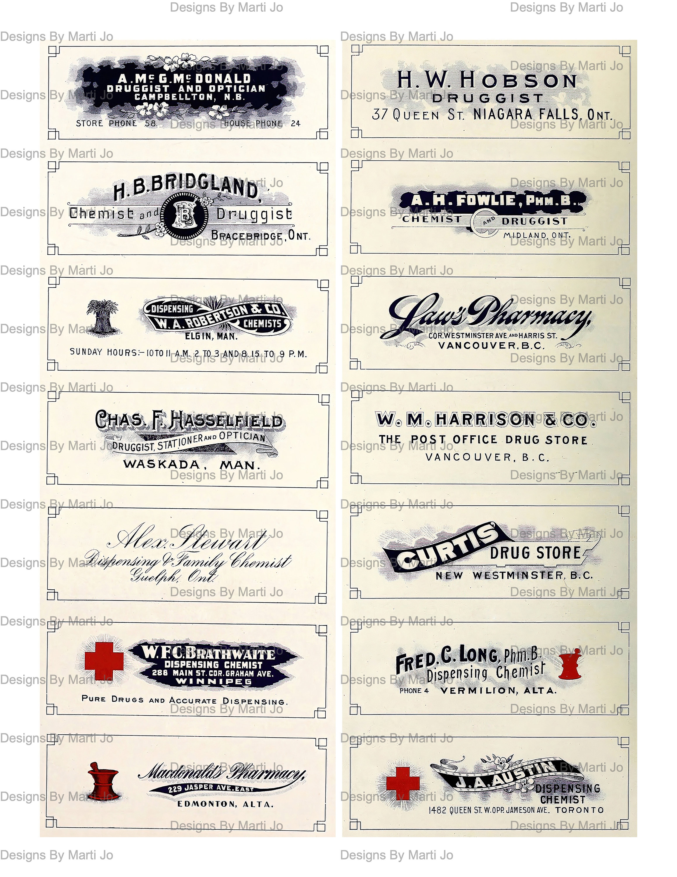 Authentic Apothecary Labels | 28 Printable Vintage Druggist Labels on ...