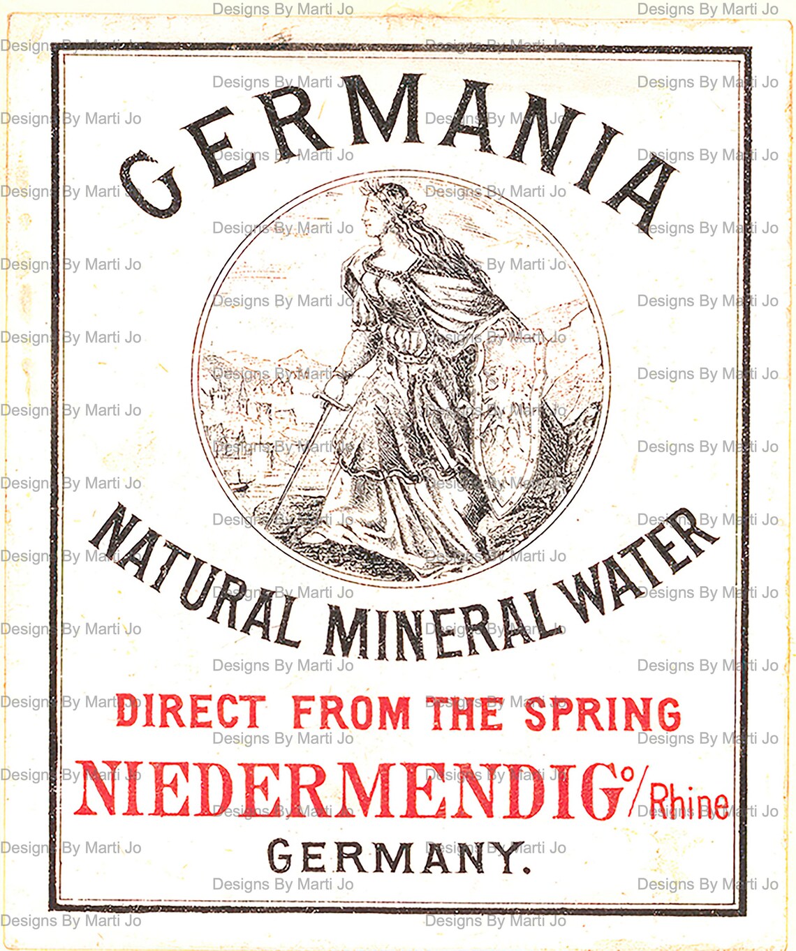 Vintage Bottled Water Labels | 30 Printable Vintage Mineral Water ...