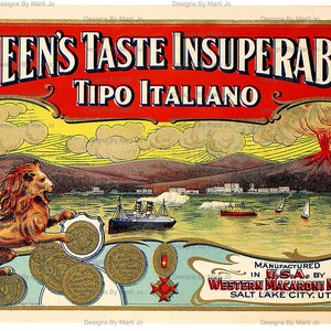 Vintage Food Labels Kit 4 | 50 Digital Antique Food Labels JPG Files ...
